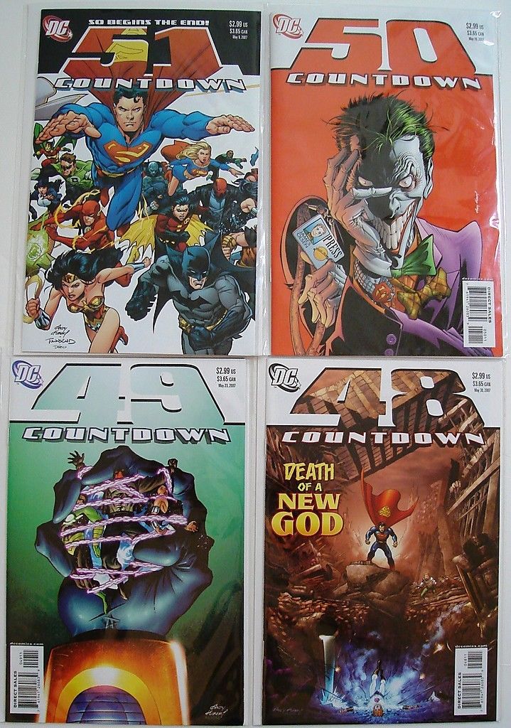 Countdown 51, 50, 49, 48, 47, 46, 45, 44, 43, 42 - 40 Superman Batman ...