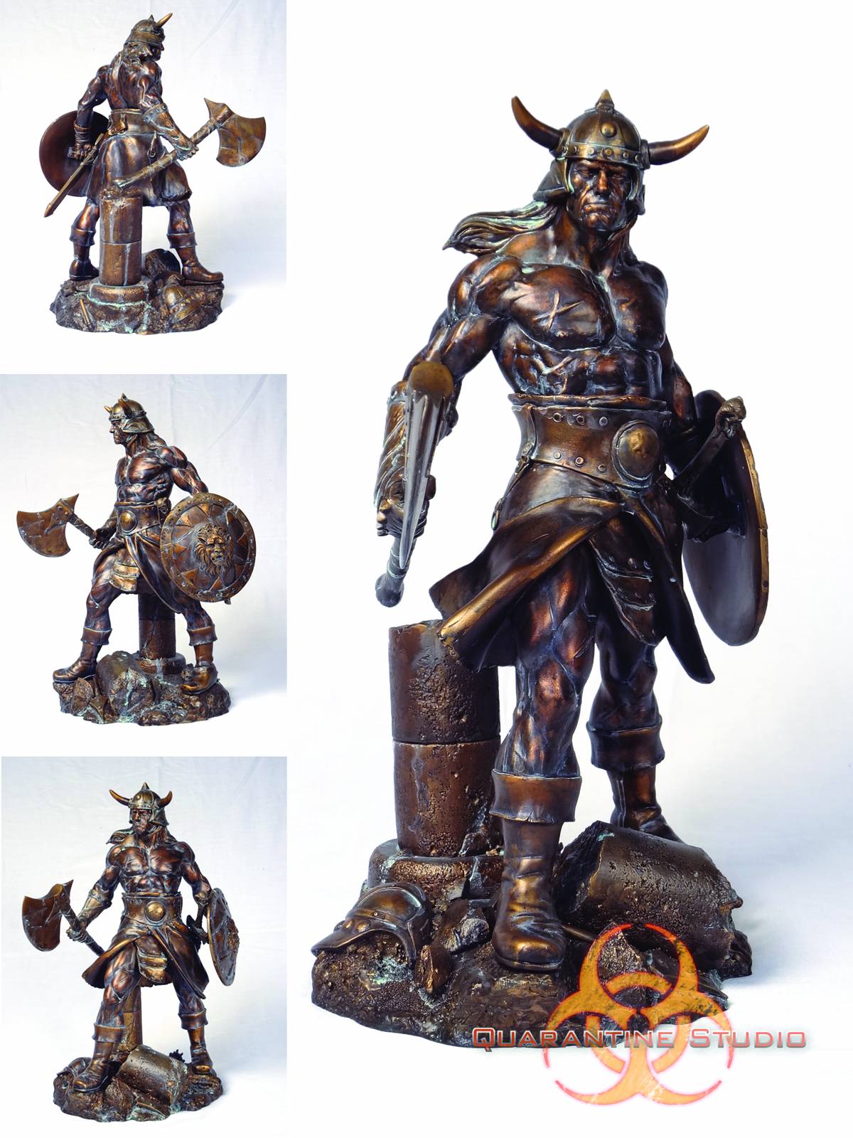Conan The Brutal Faux Bronze Statue -- Quarantine Studio ...