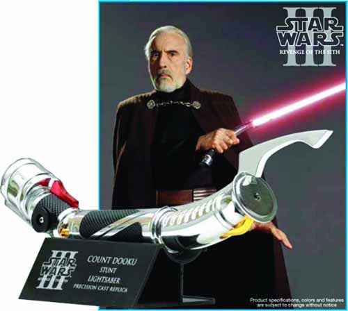 Star Wars ROTS Ep III Count Dooku Stunt Lightsaber Replica ...