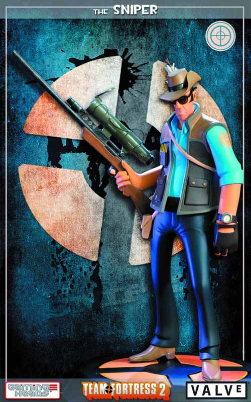 Team Fortress 2 BLU Sniper Statue – MythicCollectibles.com