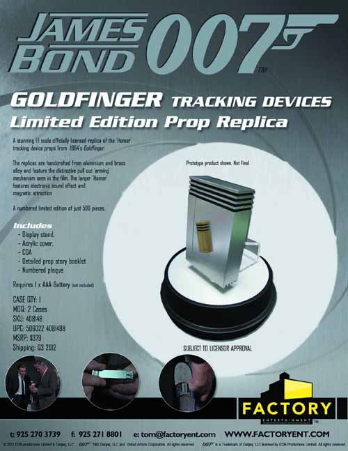 James Bond Goldfinger Homing Device Prop Replica – MythicCollectibles.com