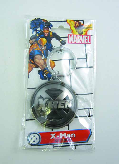 X-Men Symbol Pewter Keyring -- Marvel Comics – MythicCollectibles.com
